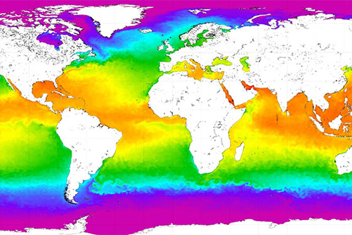 Ocean temperature patterns are strongly controlled by ocean forces on a ...